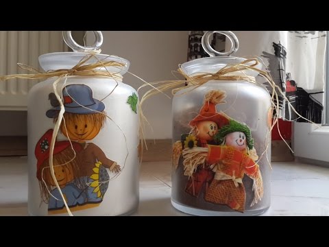 Dekupaj ile Kavanoz Süsleme