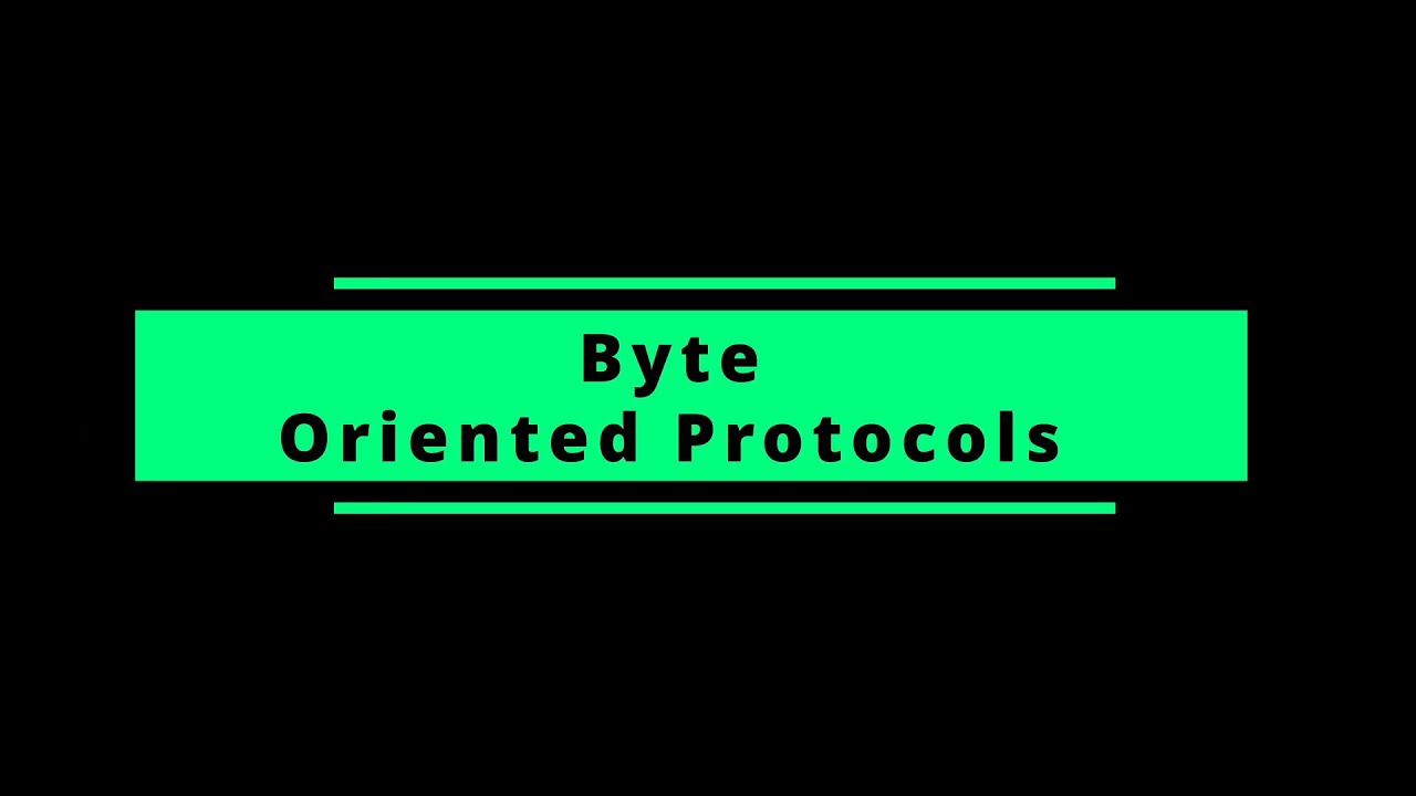 CN 12 Byte Oriented Protocols and Redundancy - YouTube