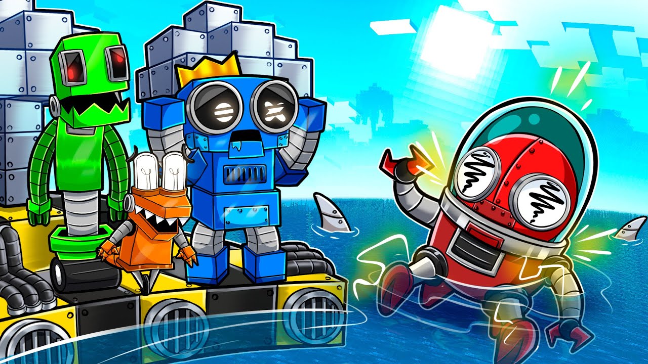 ROBO SURVIVAL ISLAND with RAINBOW ROBOTS!! - YouTube