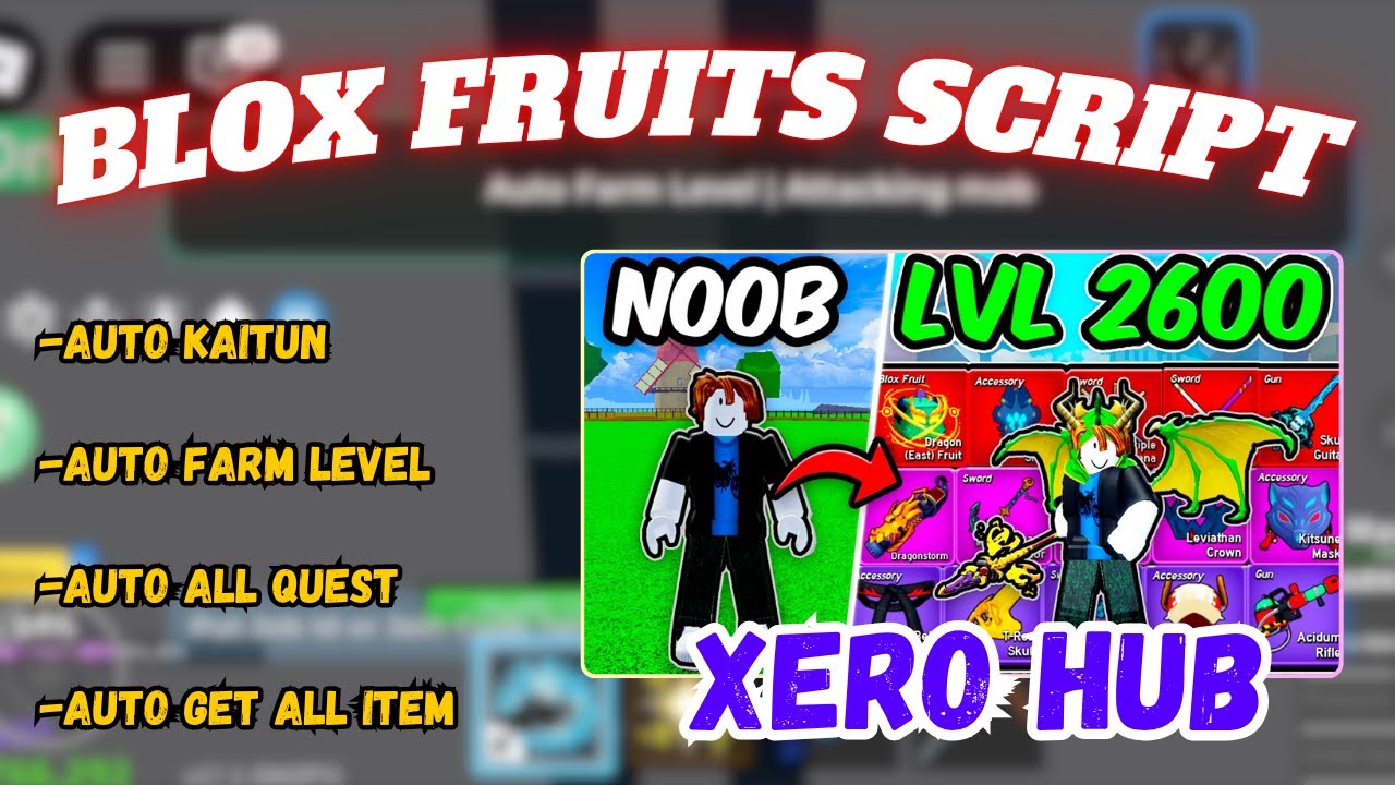 BLOX FRUITS SCRIPT | AUTO KAITUN - AUTO FARM MAX LEVEL, GET ITEM, ALL ...