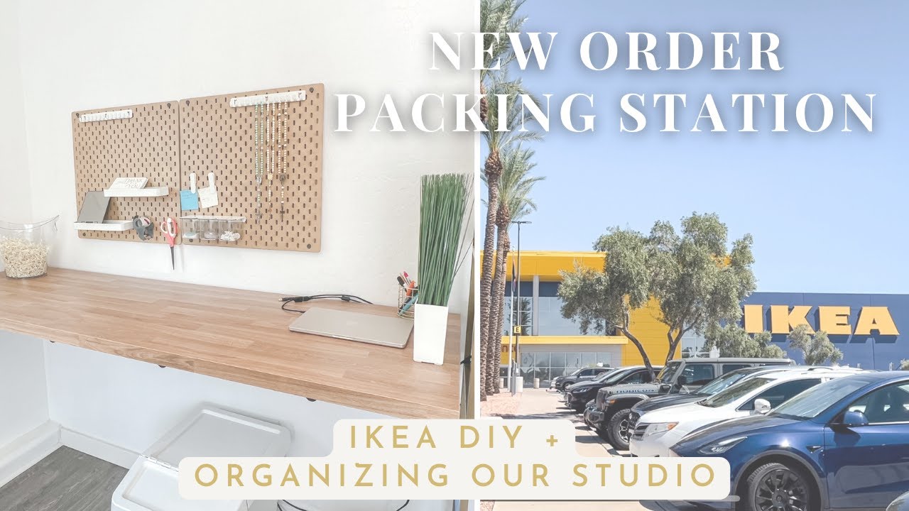 New Order Packing Station | DIY Ikea office makeover, small business ...
