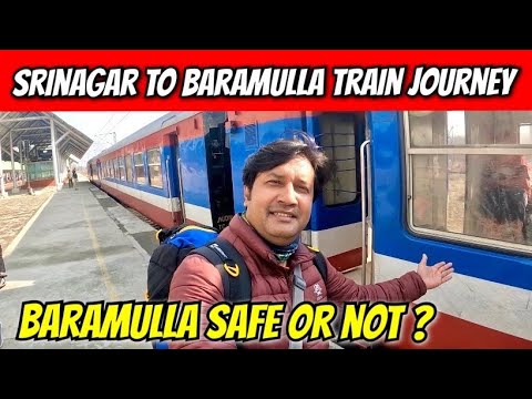 Baramulla Kashmir | Srinagar to Baramulla Train | Kashmir Train Journey | Baramulla Market Vlog 2023