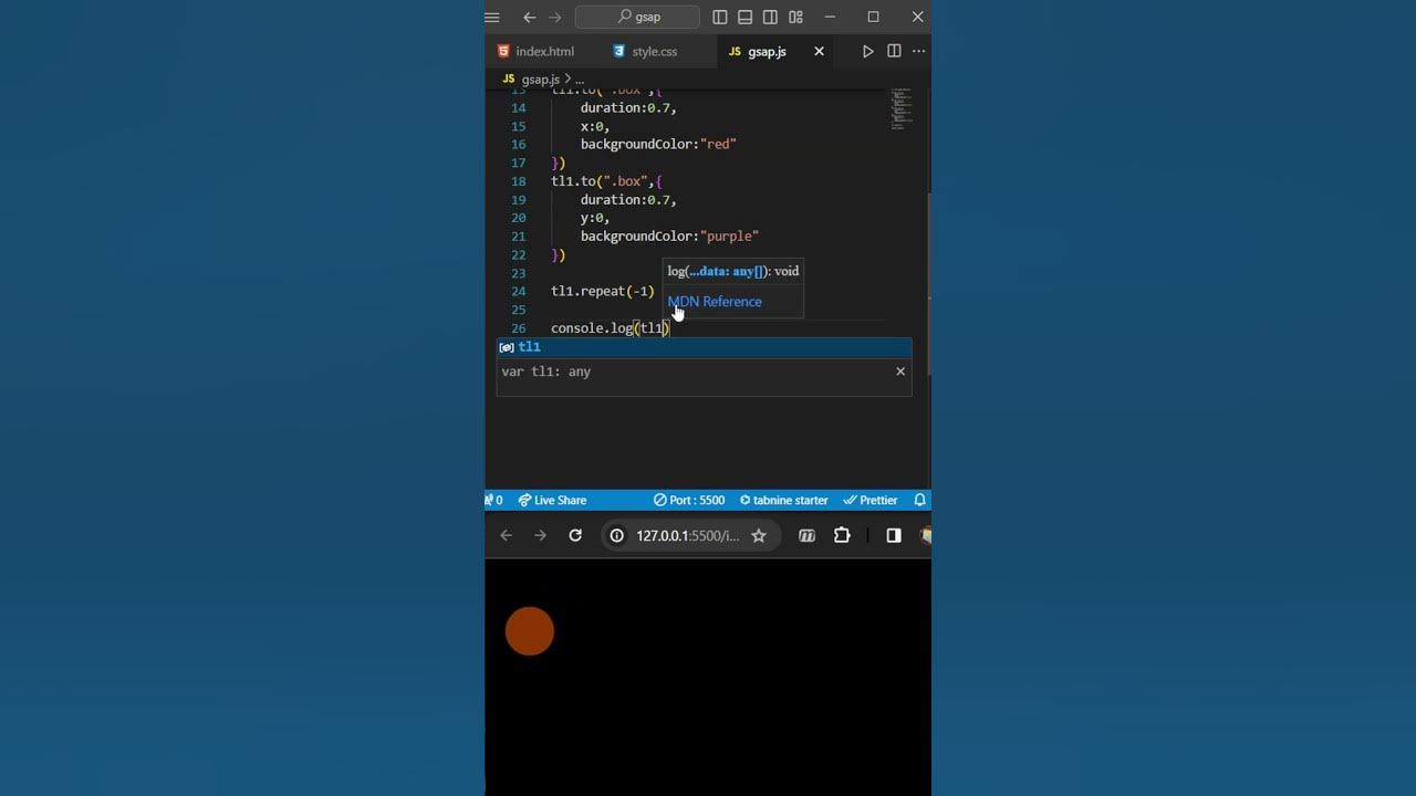 What Is Gsap Day 9 Html Htmlcss Python Css Webdesign Tech Javascript Htmlwebdesign
