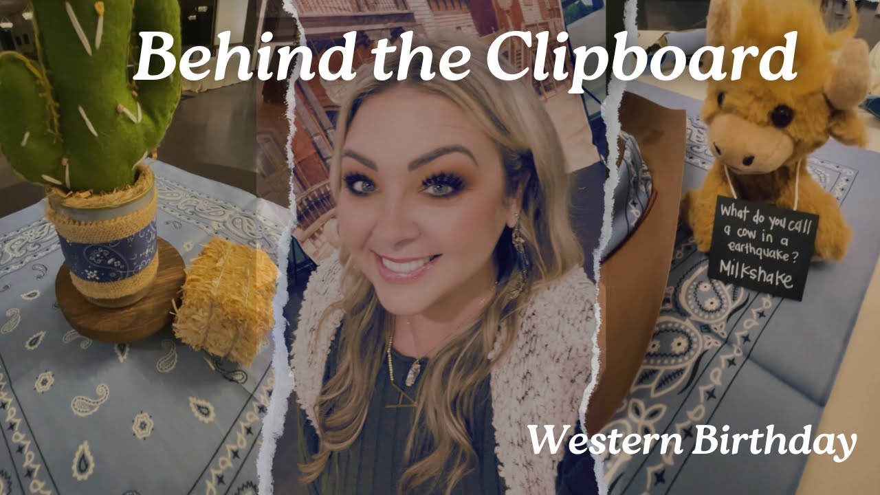 Behind the Clipboard | Cowboy Chic Birthday Party Ideas - YouTube