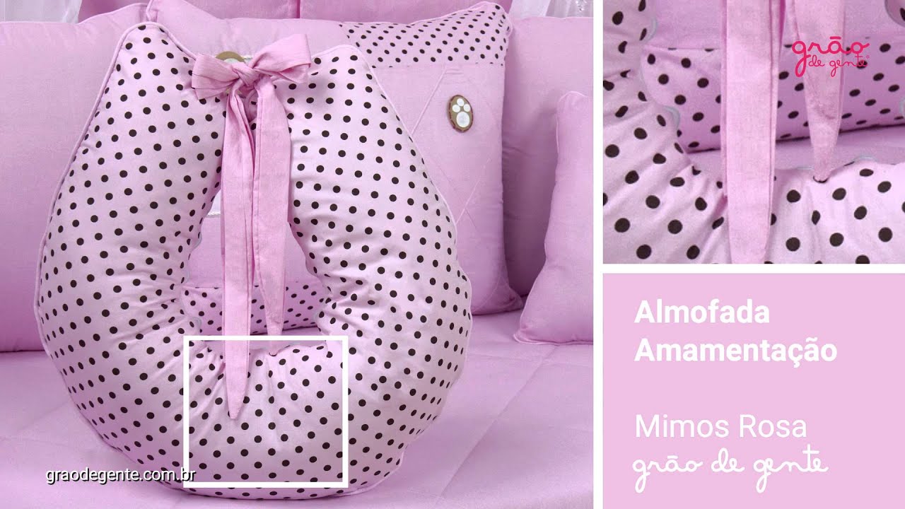 Almofada para Amamentação Mimos Rosa | Ref: 54218 - YouTube