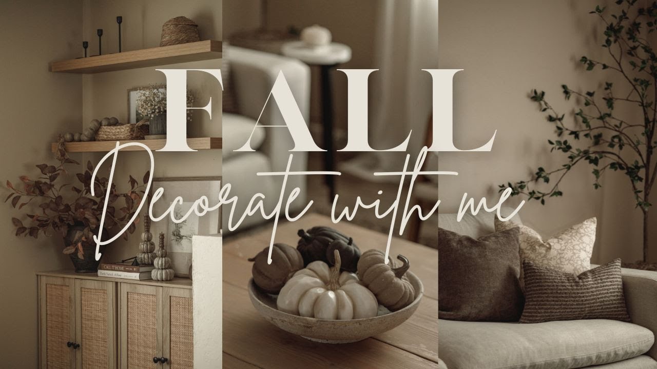 Cozy Fall Decorate With me 2024| Livingroom Styling | Neutral Decor ...