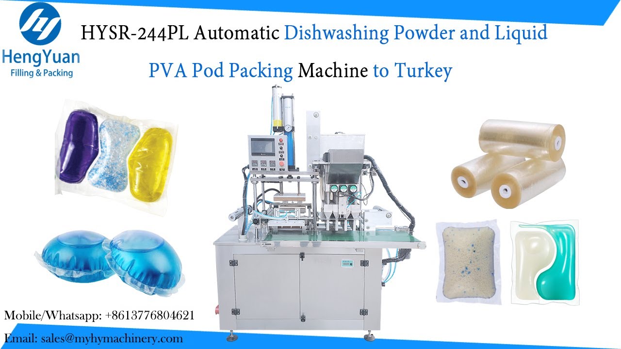 Automatic Dishwashing Powder and Liquid PVA Pod Packing Machine HYSR ...