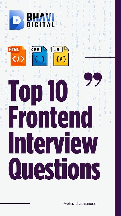 🚨Top 10 Frontend Interview Questions You MUST Know! #frontendinterview #frontenddevelopment # ...