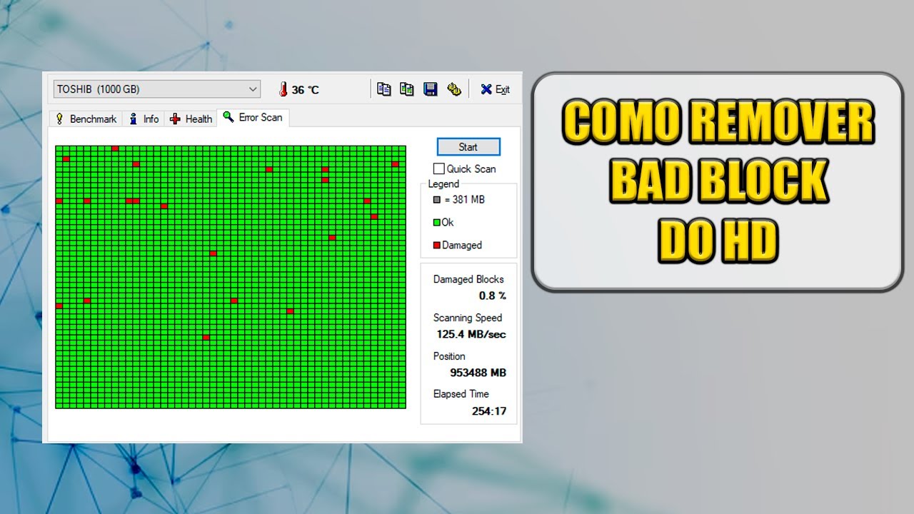 Como remover badblock no HD - YouTube