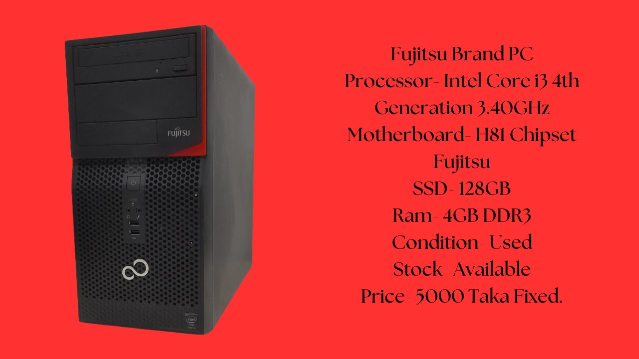 Fujitsu Core i3 4th Gen-Brand PC-128GB SSD-4GB Ram - YouTube