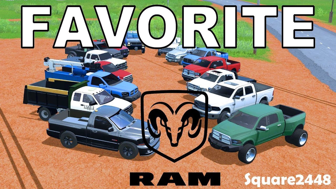 Farming Simulator 17 | Top 15 Favorite Ram Trucks - YouTube