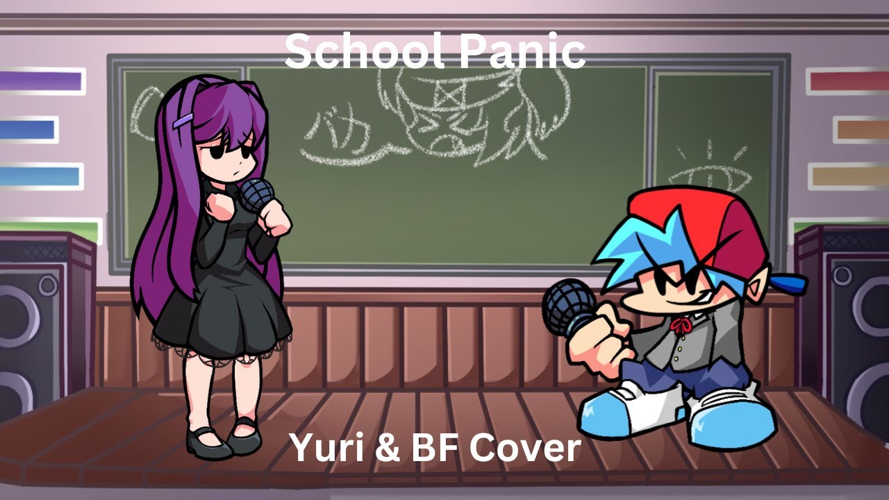 FNF | School Panic But It's Yuri & BF Sings | 10th Day of Christmas ...