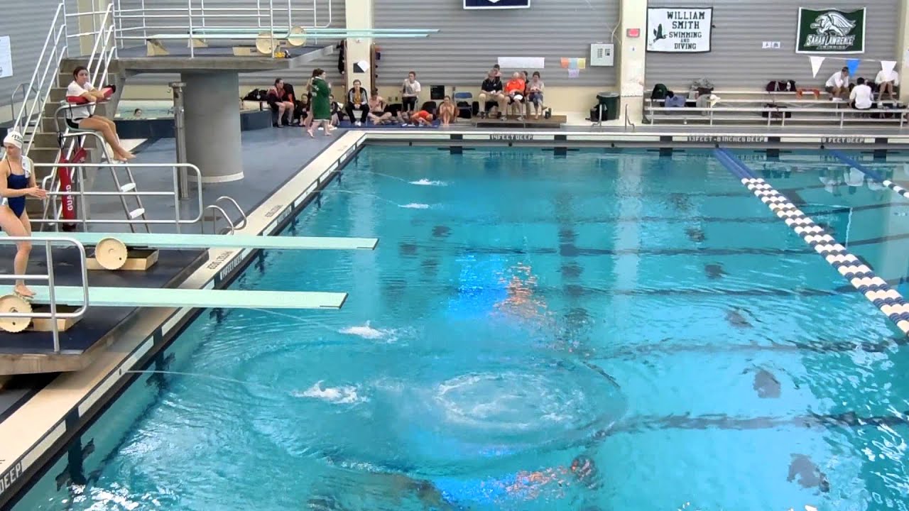 201B - 1-Meter Diving - Back Dive Pike - YouTube