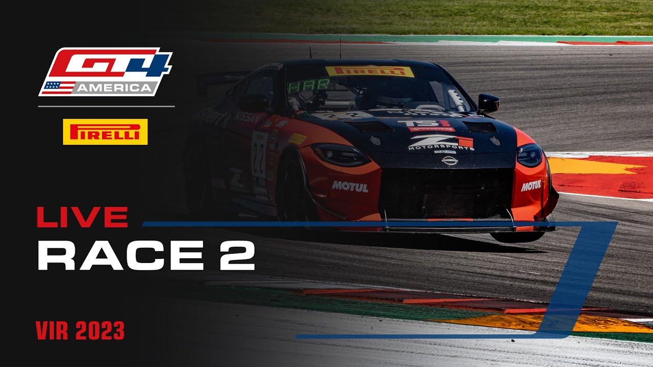 LIVE | Race 2 | Virginia | Pirelli GT4 America 2023 - YouTube