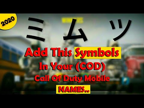 How to add different symbols in (Cod) call of duty mobile Names|Easy ...