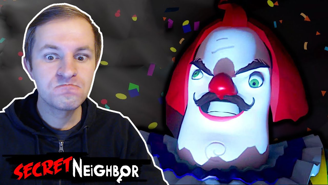 Secret Neighbor РЕЛИЗ | Изучаем персонажа Clown Neighbor (КЛОУН СОСЕД ...