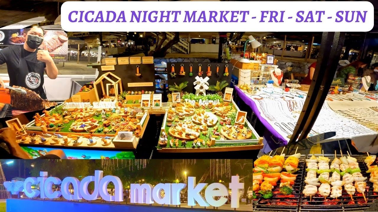 Cicada Night Market Hua Hin - Retire to Thailand [4K] - YouTube