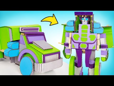 Fabrication d’un Camion Transformers en Carton - YouTube