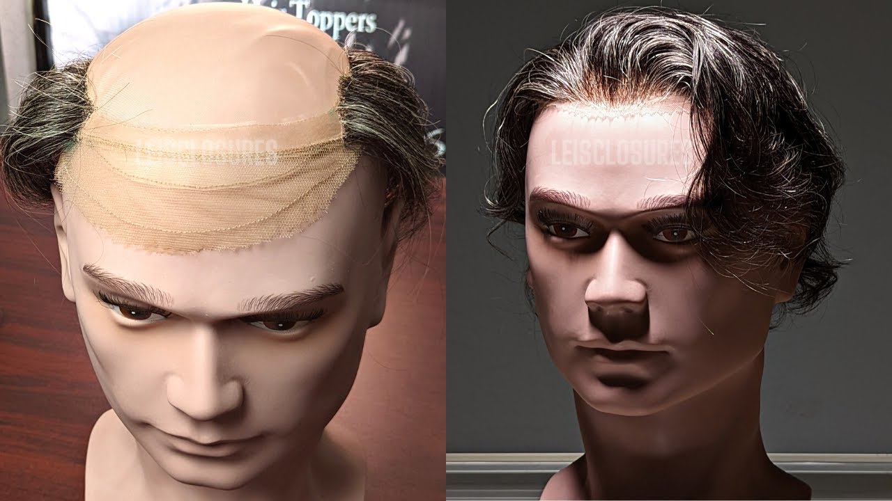 Men's Wig-Making Process from Beginning to End | Film Style Hair Unit ...