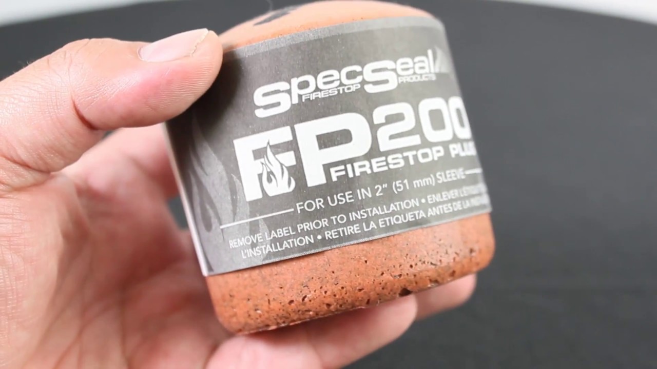 STI FP200 Firestop Plug for 2" Conduit - YouTube