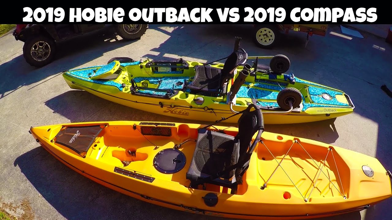 On Water 2019 Hobie Compass vs 2019 Hobie Outback - YouTube