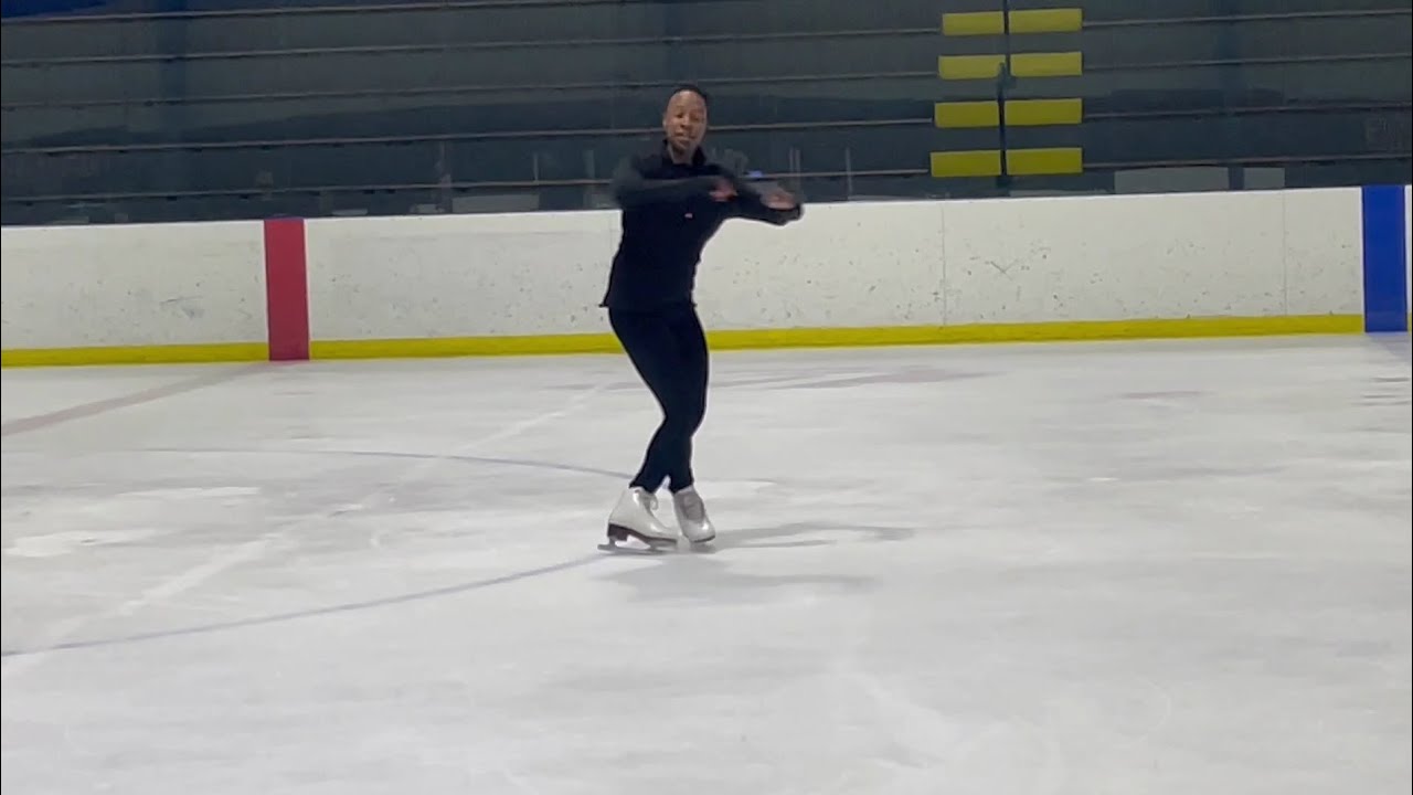 Starting to work on a crossfoot spin 😵‍💫 #uprightspin #crossfootspin # ...