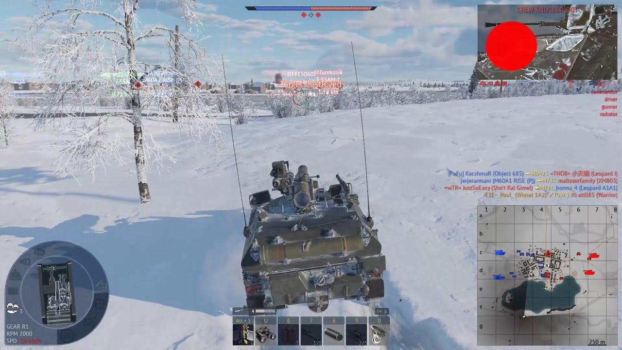 War Thunder; Wiesel 1A2; Stock ATGM vehicle with stock missiles; Ground ...