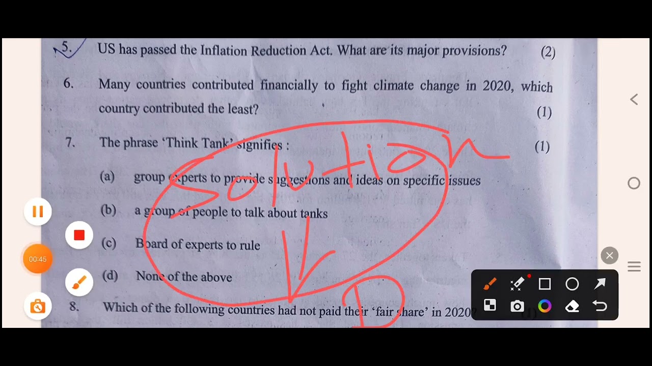 class 12 English mid term paper 2023-24 (solution)/ 7oct 2023 - YouTube