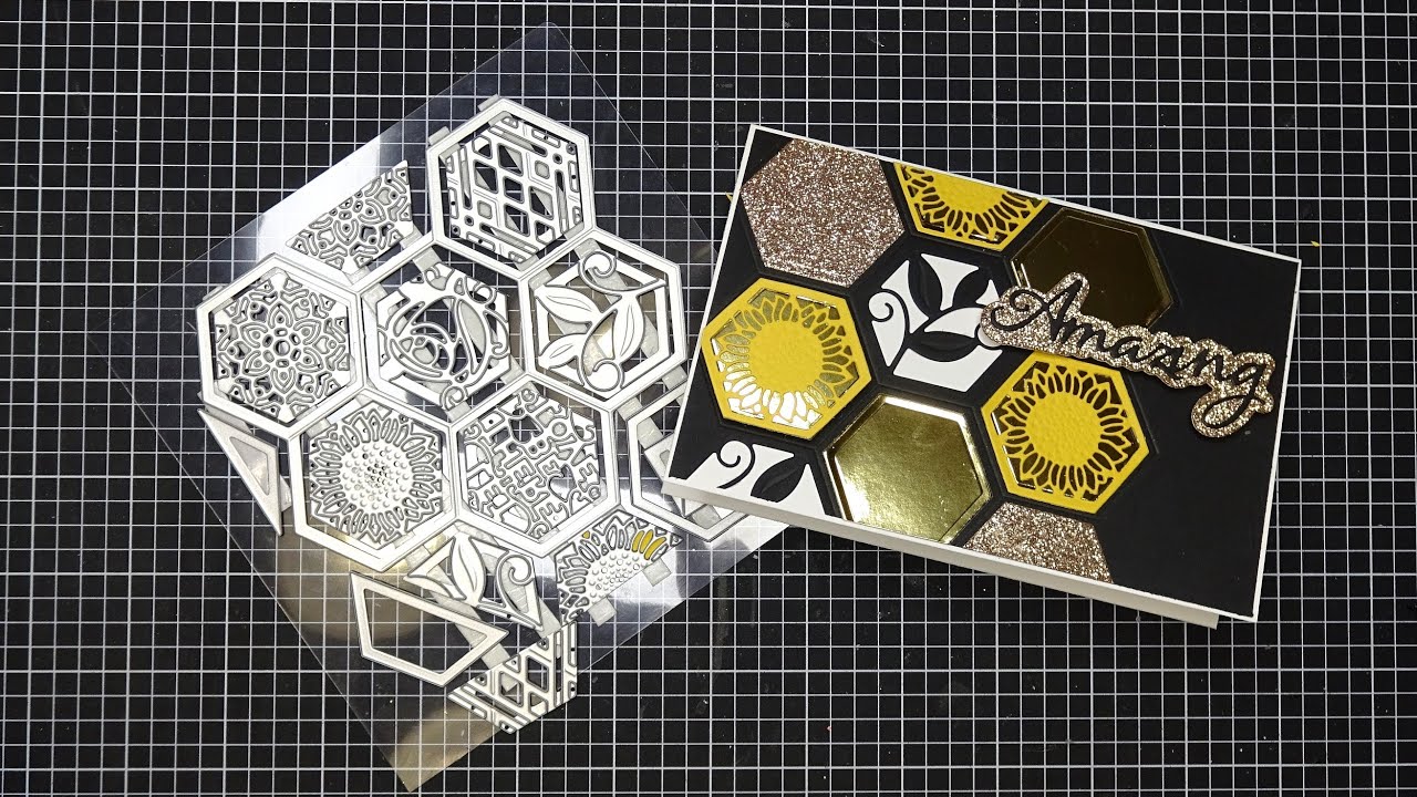 Tonic Studios "Marvellous Mosaic Hexagon" Dies Set Review & Card ...
