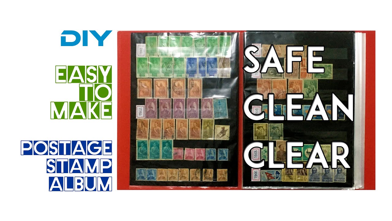 How to Make Postage Stamp Album at home | Easy to Make | Stamp Storage ...