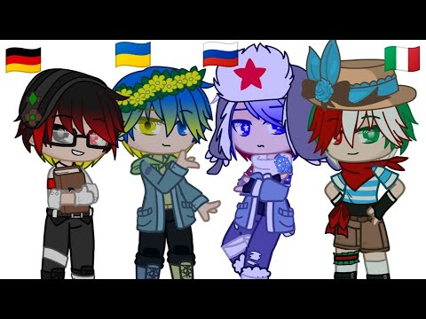 Sing in // Ft. Germany, Ukraine, Russia, Italy // Gacha Club ...