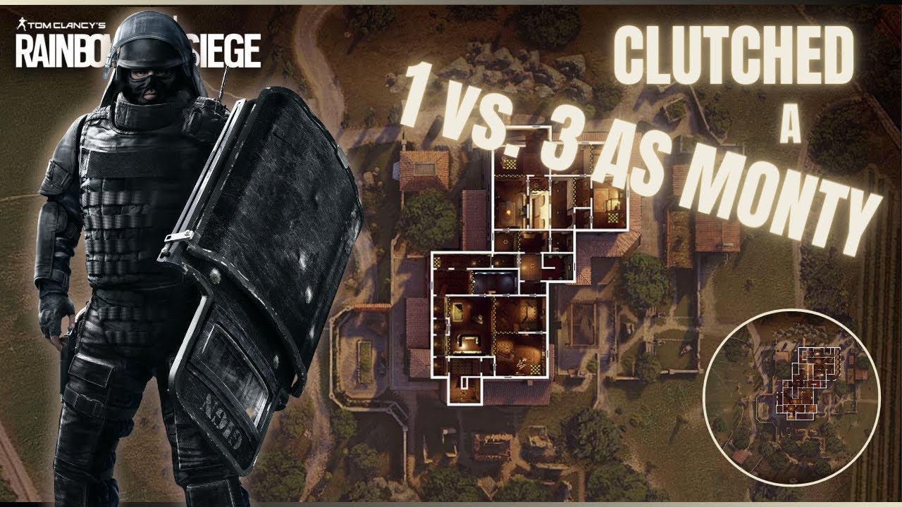 RAINBOW SIX SIEGE (R6S) R6 Siege: Full Game PLT Clutched A 1 v 3 As ...