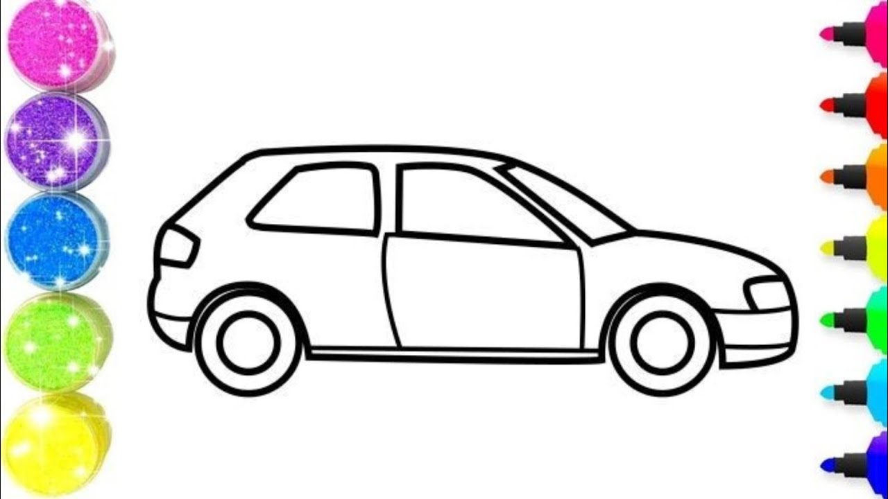 How to draw a car step by step || car drawing for kids || car drawing ...