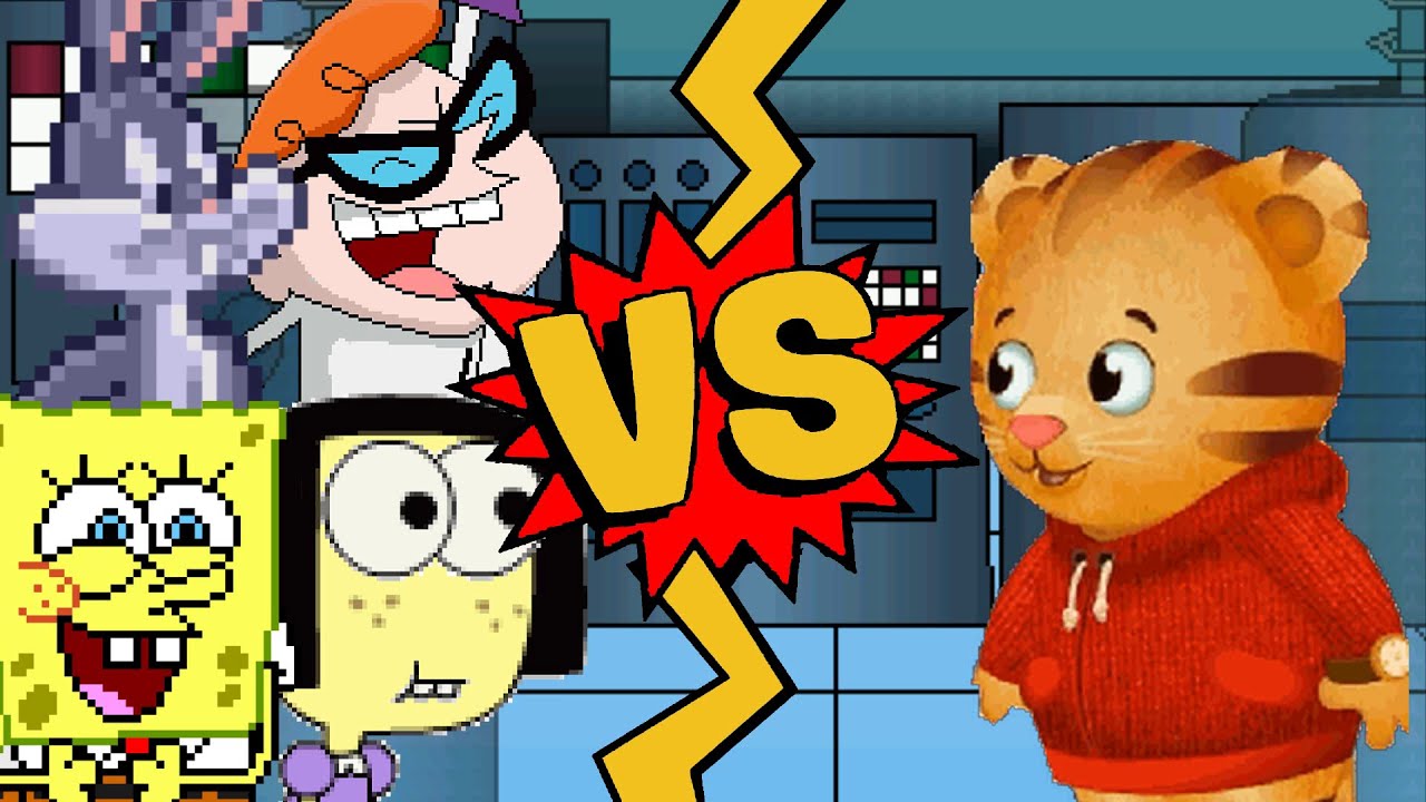 M.U.G.E.N Battles | Bugs Bunny/Dexter/SpongeBob/Tilly Green vs Daniel ...
