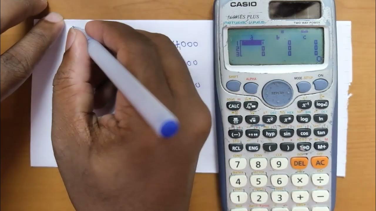 Linear Equations (Programming) | CASIO fx991ES Plus | 3 Variables | JUST IN 2 MINTS - YouTube