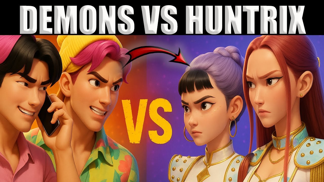 Demons Vs Huntrix Fight Music Scene | KPOP DEMON HUNTERS - YouTube