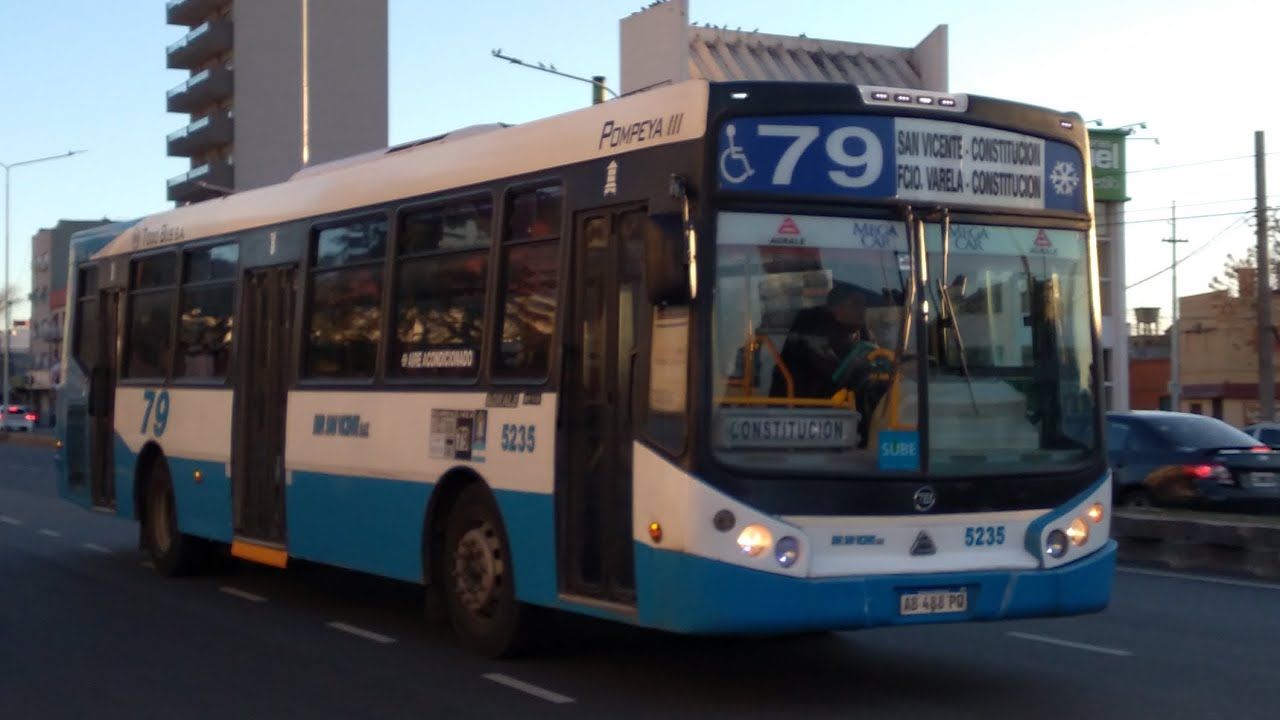 Línea 79 interno 5235 Todo Bus Pompeya III MT17 con aire acondicionado ...