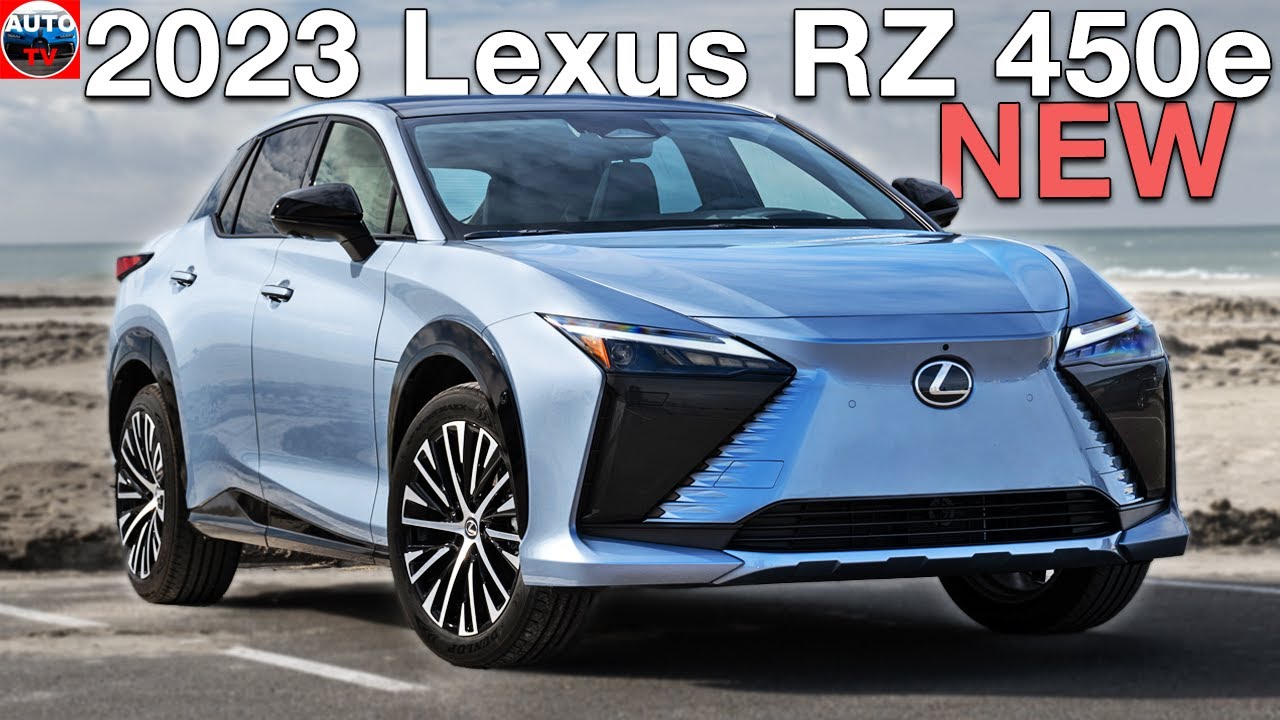 NEW 2023 Lexus RZ 450e Premium in Ether Exterior, interior - YouTube