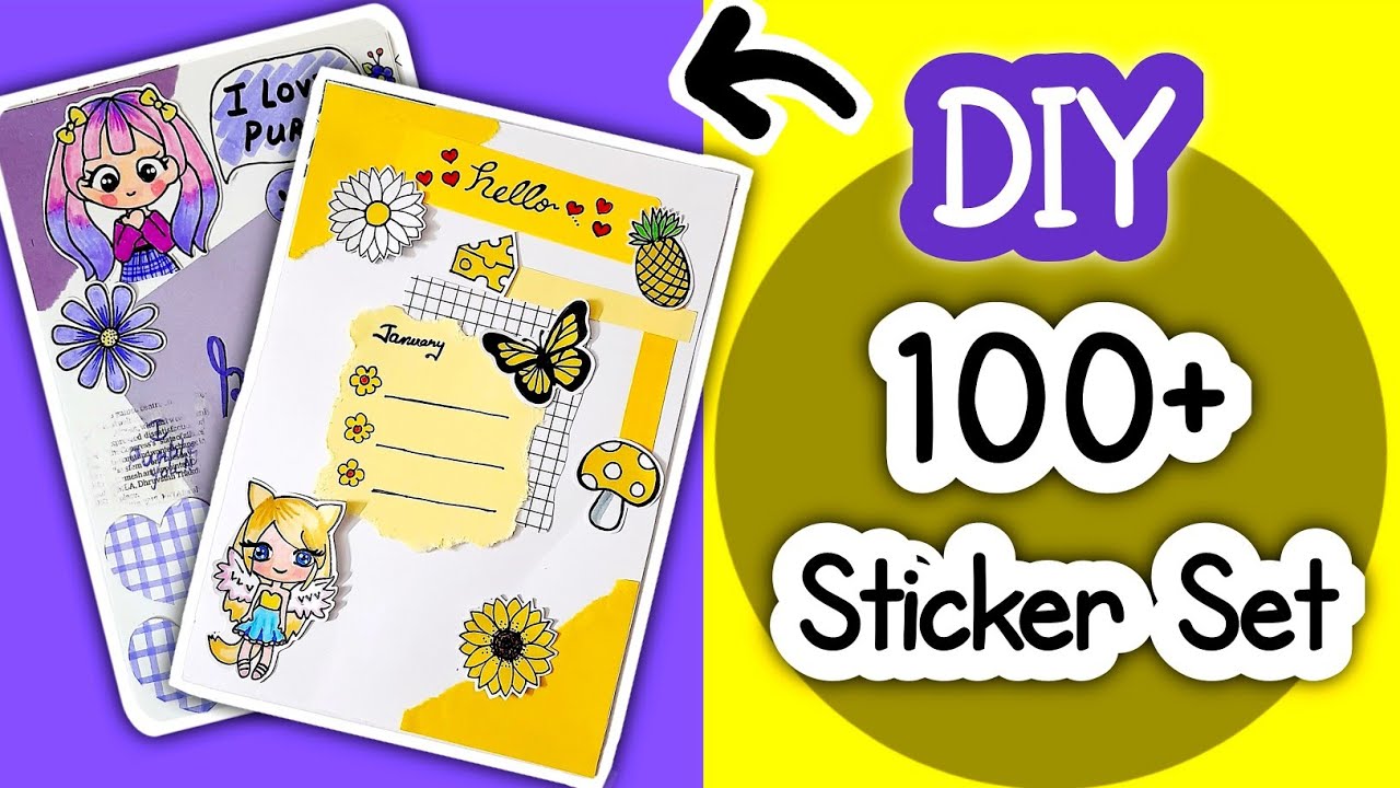 DIY Homemade Cute Stickers for Journaling and Bullet Journal diary ...