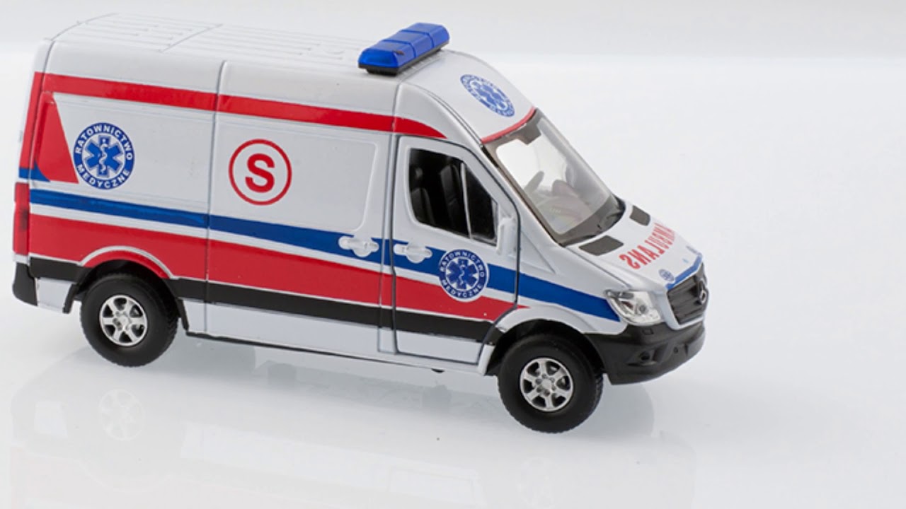 MERCEDES BENZ SPRINTER PANEL VAN skala 1:34 (39) Pogotowie - YouTube