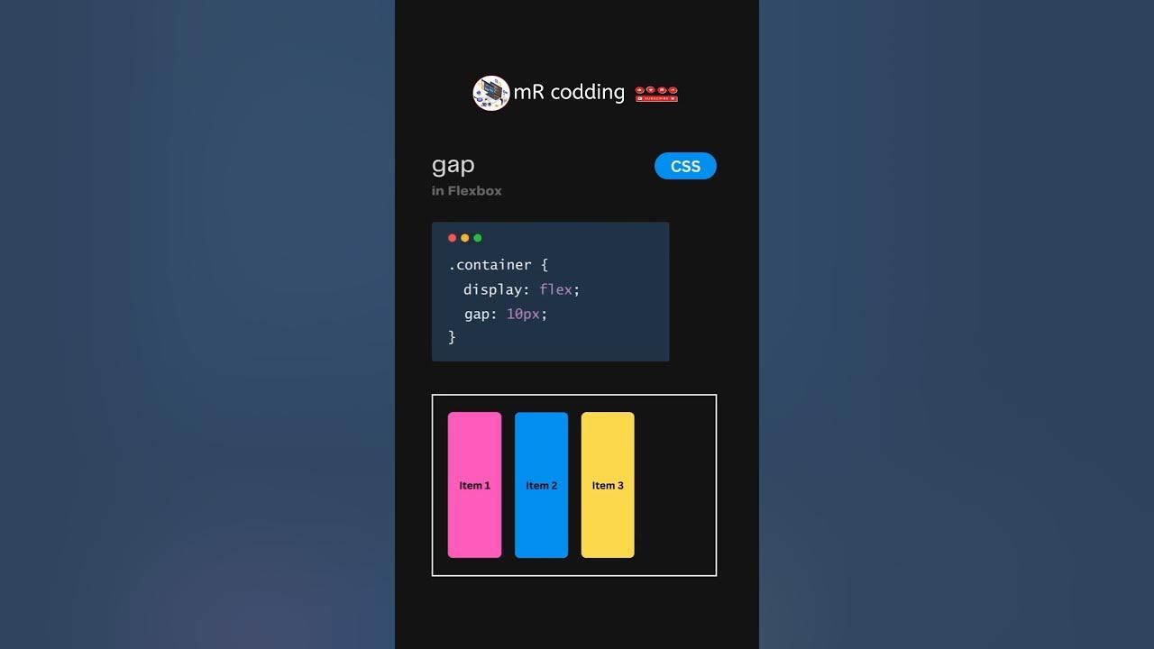 The Css Gap Property Css Grid Creating Rows And Gaps In Grid Mrcodding Tutorial Shorts Youtube