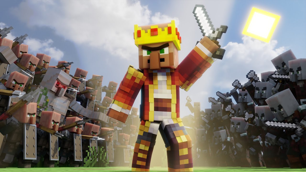 Villager Pillager BATTLE! - Villager VS Pillager: A History |PART 4 ...