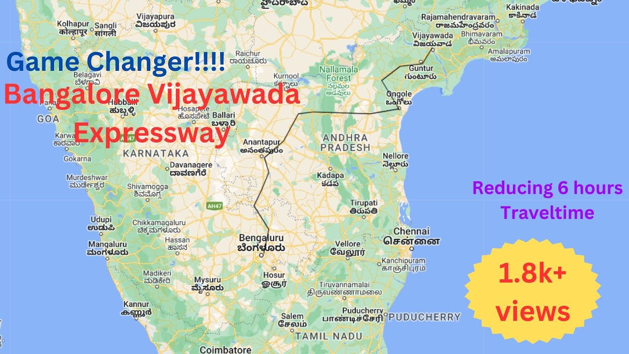 Game Changer!!! Bangalore-Vijayawada Expressway | Reduces 6hours Travel ...