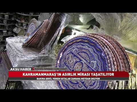Kahramanmaraş Bakırcılar Çarşısı'nda Asırlık Zanaat Yaşıyor! Bir Eser 14 Günde Tamamlanıyor