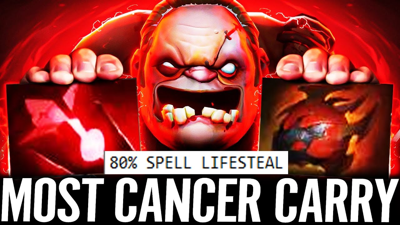 🔥 Bloodstone + Heart PUDGE Most Cancer Carry — 80% Spell Lifesteal ...