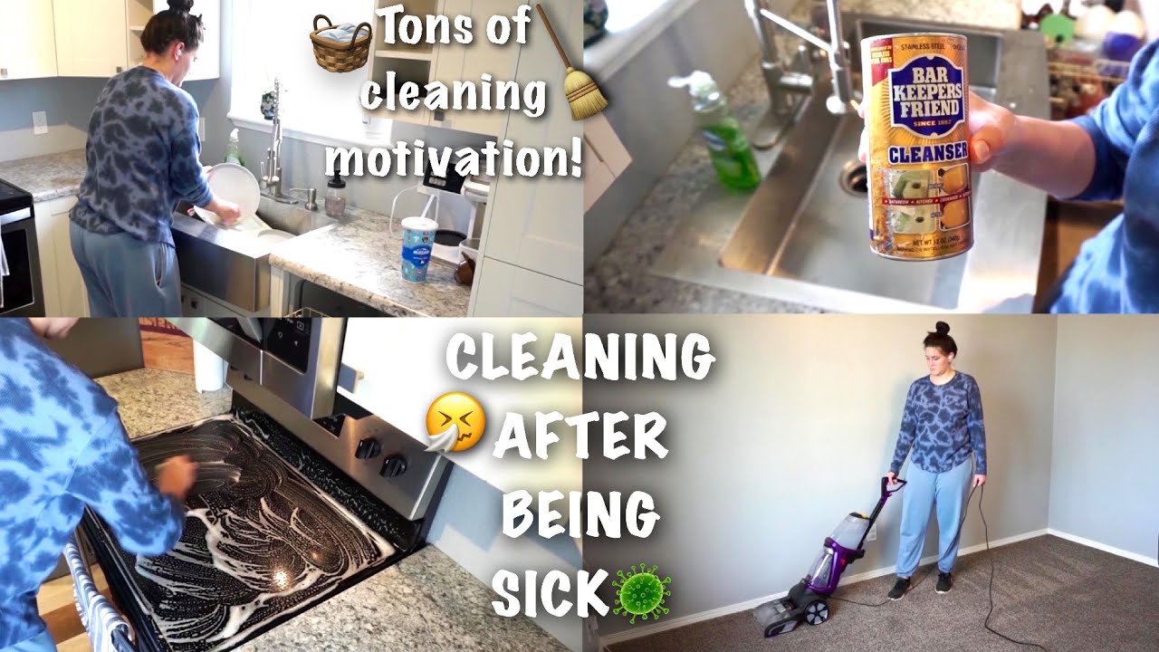 CLEAN WITH ME AFTER COVID!!🧼 CLEANING MOTIVATION!!🧹 - YouTube