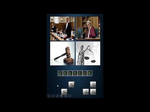 4 Pics 1 Word PowerPoint Template Free Download