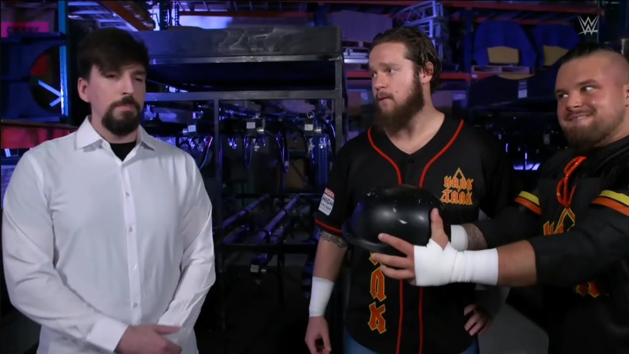Hank Walker & Tank Ledger hablan con Andre Chase en Backstage - WWE NXT ...