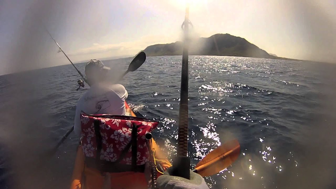 Kayak Fishing Ulua - YouTube