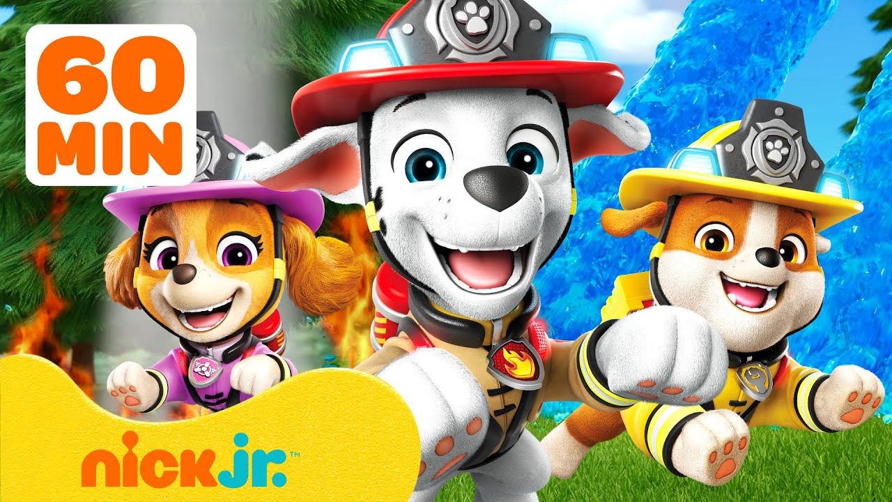 Best PAW Patrol Fire Rescue Moments! 🚒🔥 | 60 Minutes | Nick Jr. - YouTube